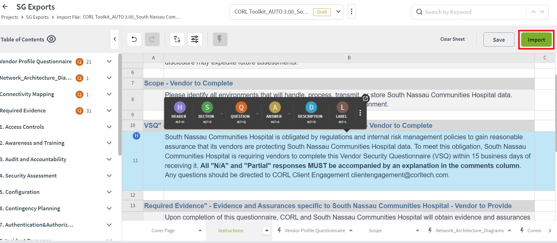 Importing and Mapping Microsoft Excel Files – Home