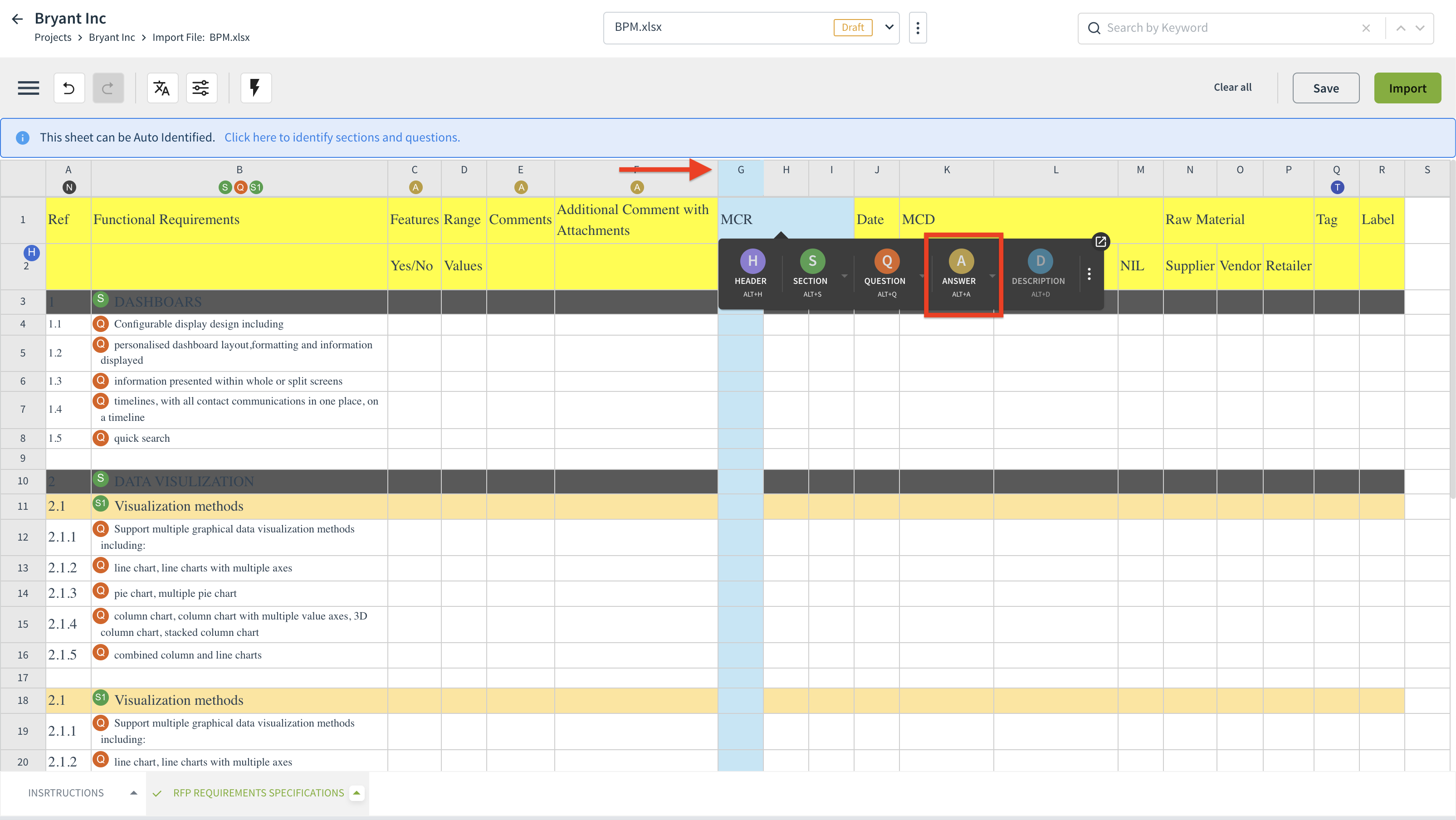 Importing and Mapping Microsoft Excel Files – Home
