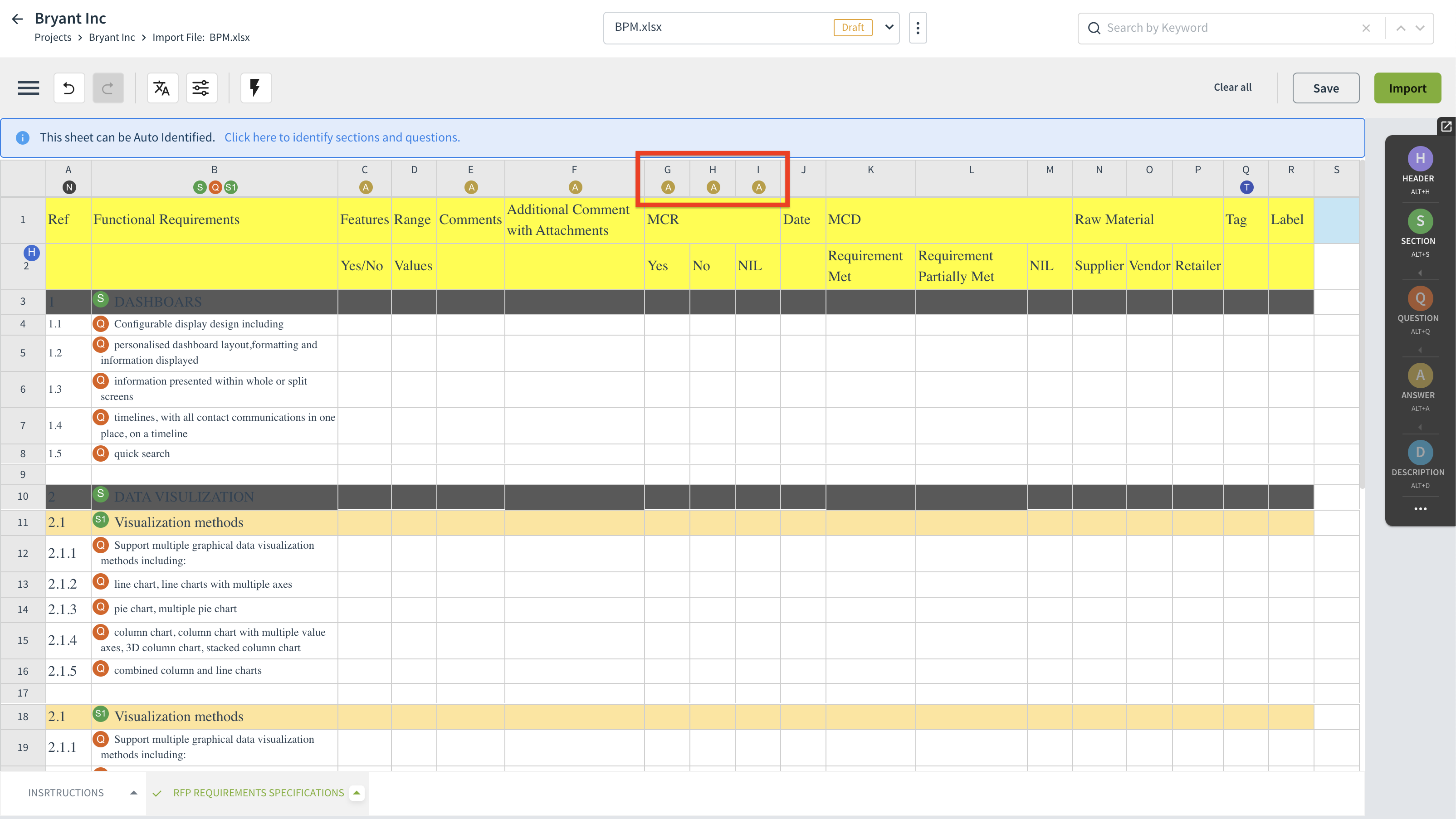 Importing and Mapping Microsoft Excel Files – Home