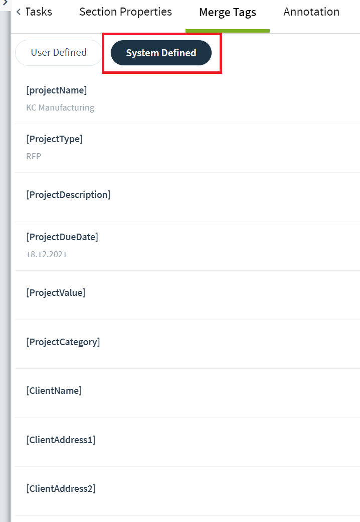Creating and Managing User-Defined Merge Tags – Home