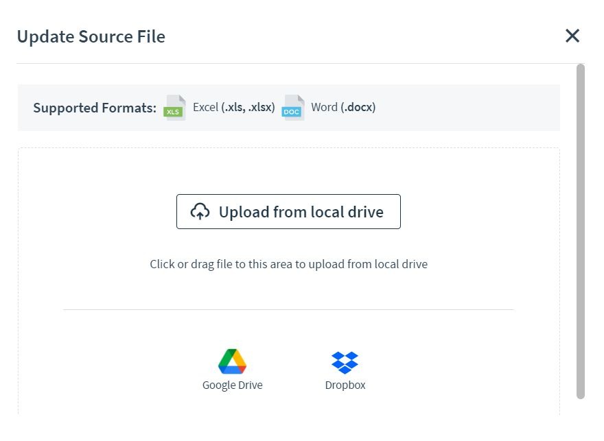 Updating Source Files – Home