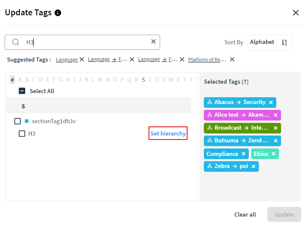 Working with Content Library hierarchical tags – Home